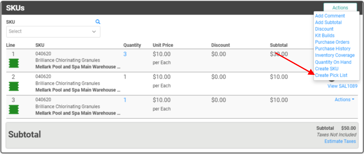 How to Create and Manage Pick Lists - LOU® - Powered by Evosus